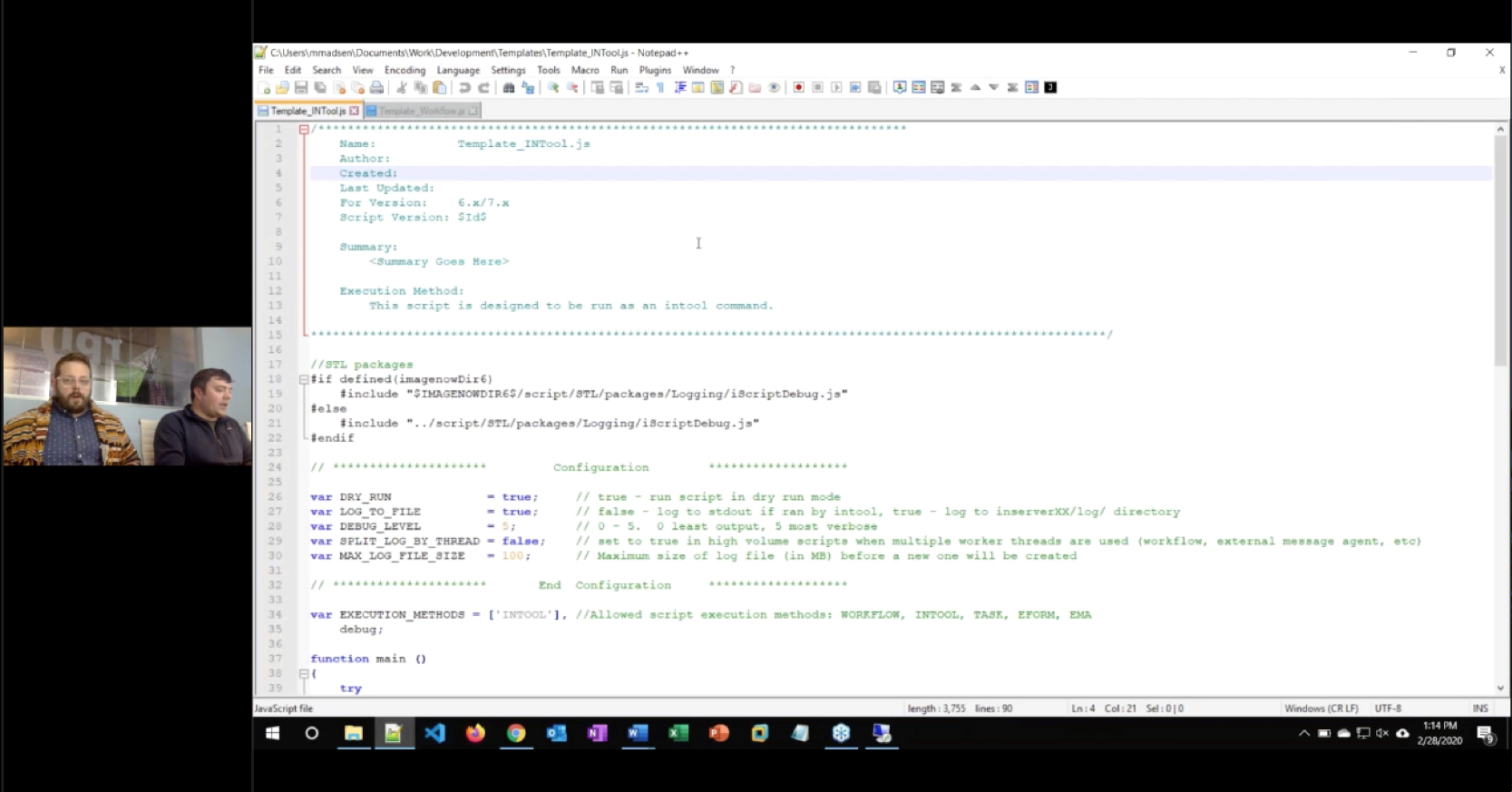 Using Prceptive Content/ImageNow iScripts | RPI Consultants